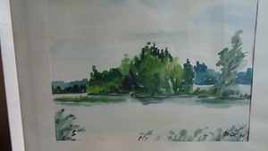 Eesti kunst-SIRJE VOIT(sündinud 1948a.)-Jõe saar 1974a. - Tallinn ...