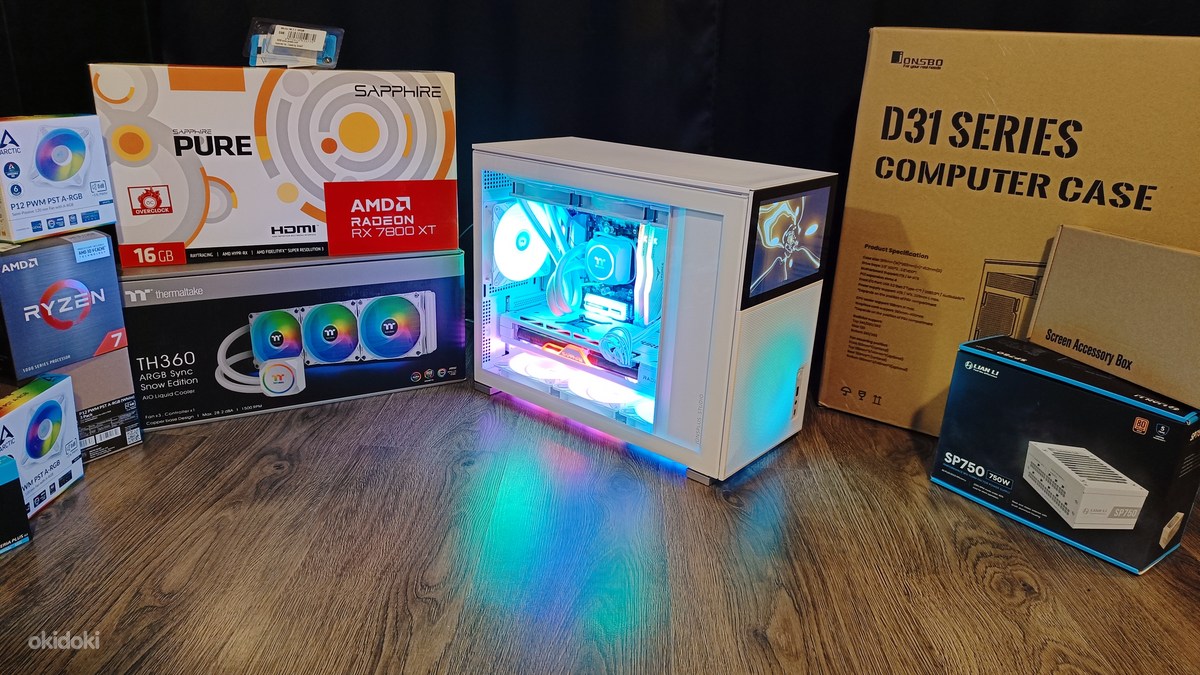 Ryzen 5800x3d / 7800 XT / AIO / ARGB / WHITE / WINDOWS - Tallinn ...